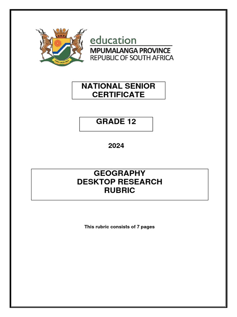 Grade 12 Geography Research Guide | PDF | Geography | Infographics