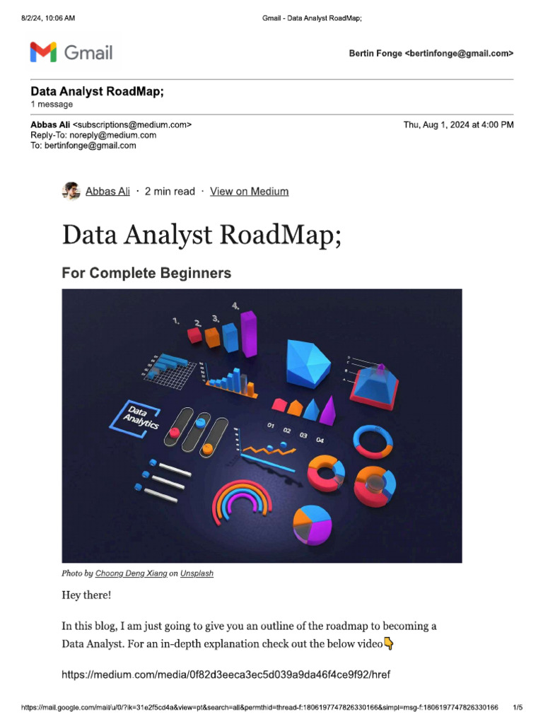 Data Analyst Road Map | PDF