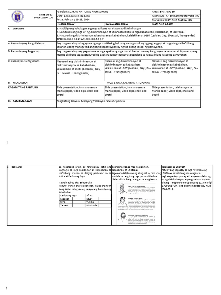 Q3 DLL Ap10 WK4 | PDF
