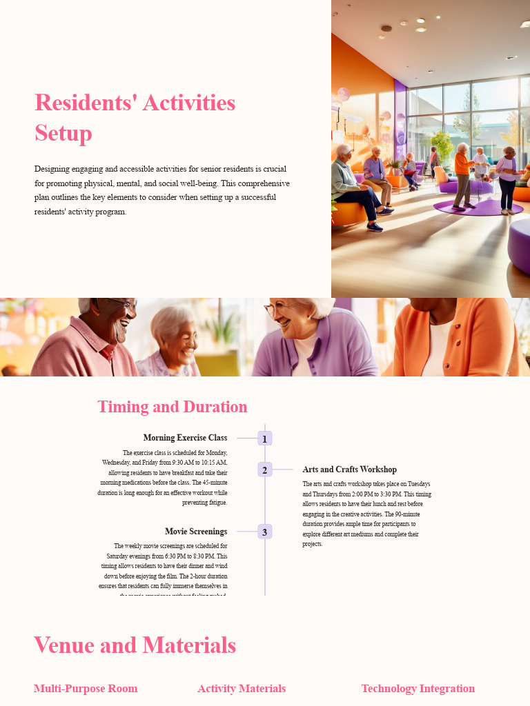 Residents Activities Setup | PDF | High Intensity Interval Training