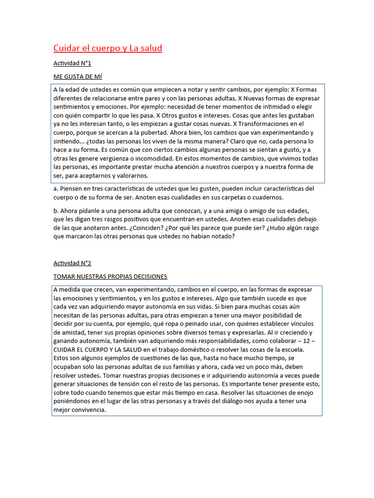 CLASES ESI. Segundo Ciclo | PDF | La sexualidad humana | Familia