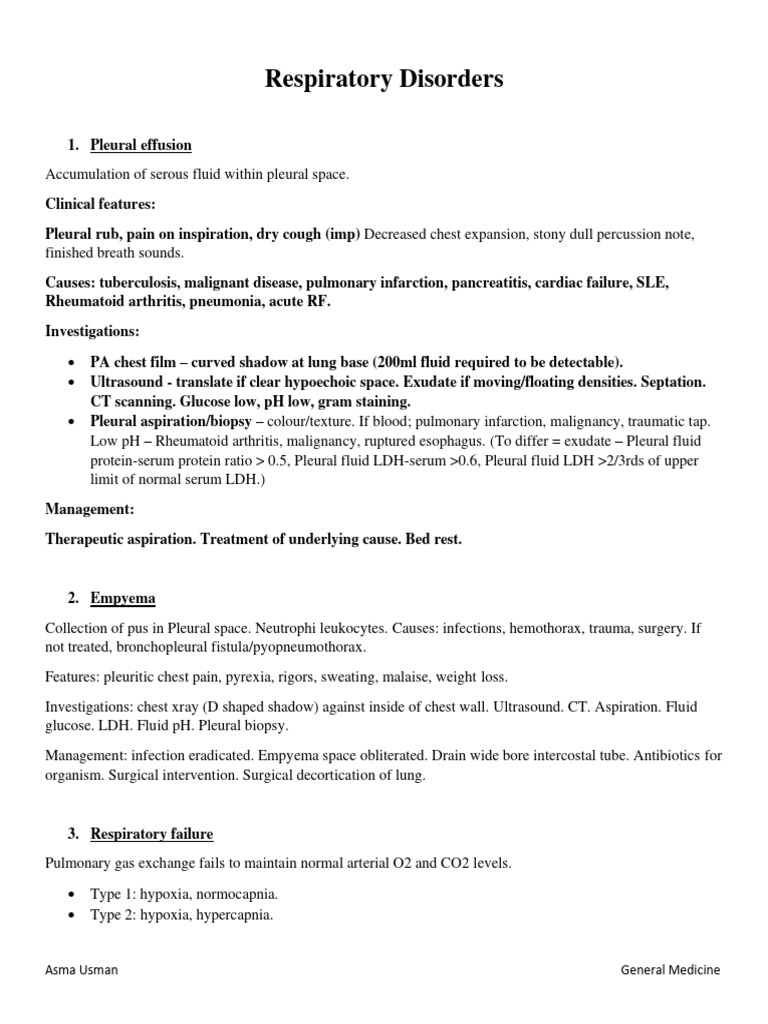 Respiratory Disorders | PDF | Chronic Obstructive Pulmonary Disease ...