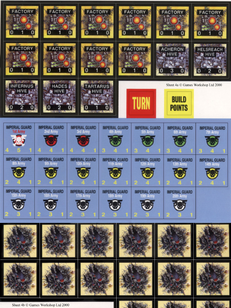 Warhammer 40k Various Wh40k Games Battle For Armageddon Sheet 3 | PDF