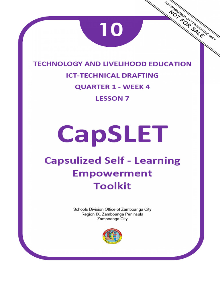 TLE Tech Drafting 10 Q1W4 SLM 1 | PDF | Drawing | Pencil
