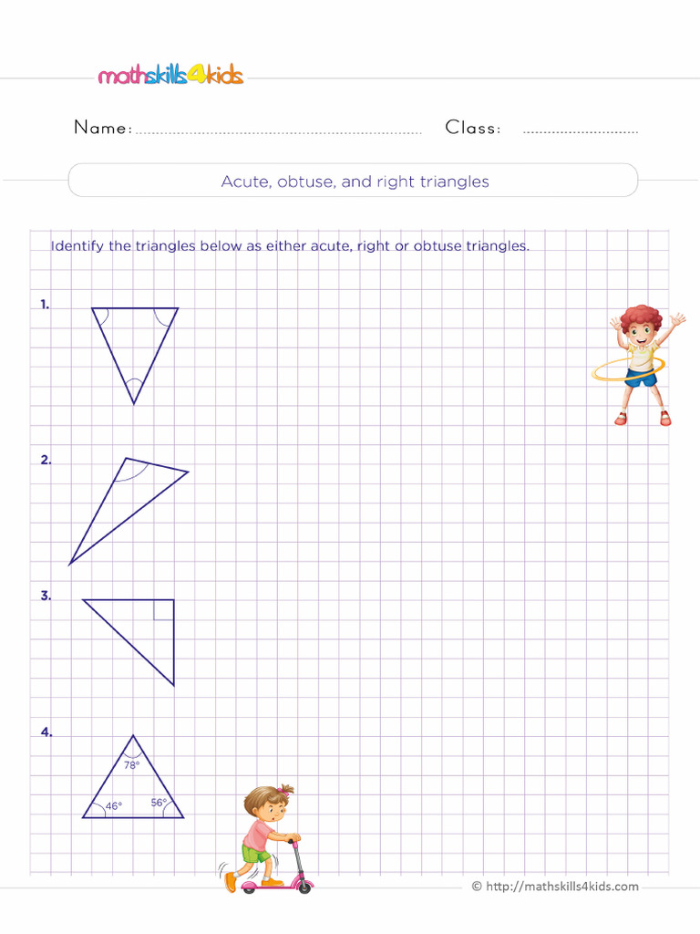 01.acute Obtuse and Right Triangles - Hyjutd | PDF