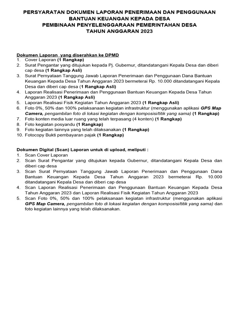 Format Lap Realisasi Banprov 2023-1 | PDF