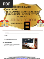 Mat Grade 8 Jss Comprehensive Notes | PDF | Education Reform | Mathematics