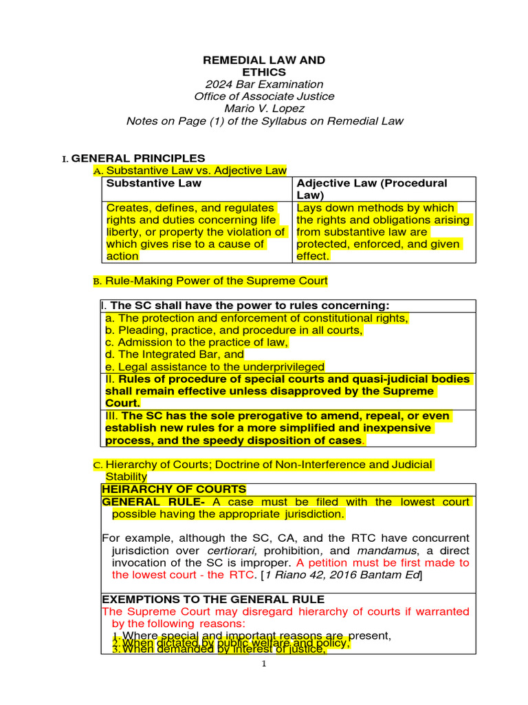 Part I | PDF | Jurisdiction | Writ