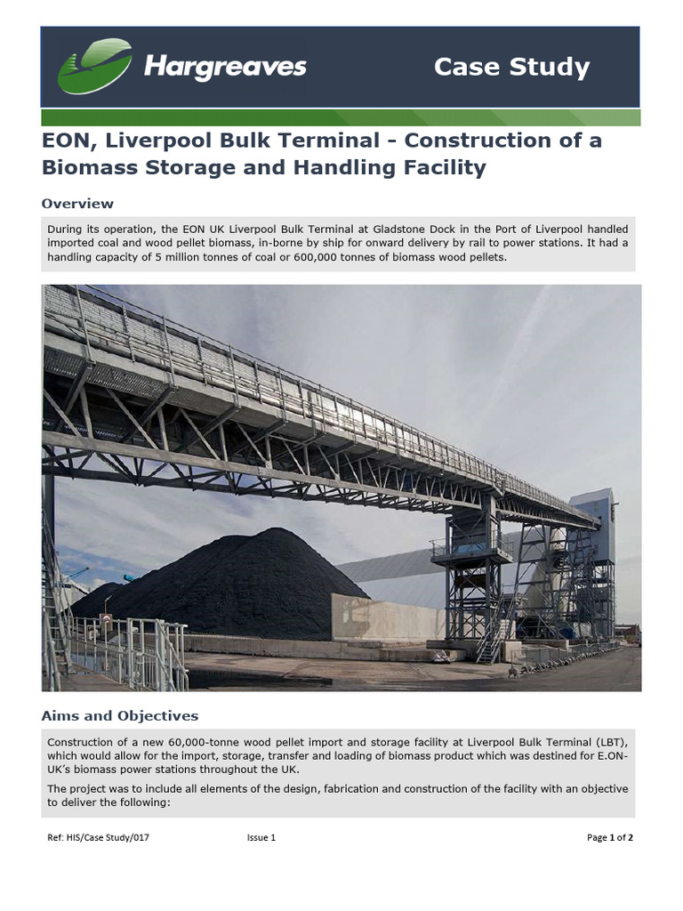 Case Study 017 LBT Biomass Import Facility | PDF | Ships | Freight ...
