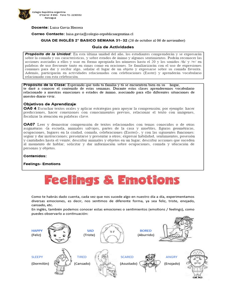 Guia Ingles 2 S31 | PDF