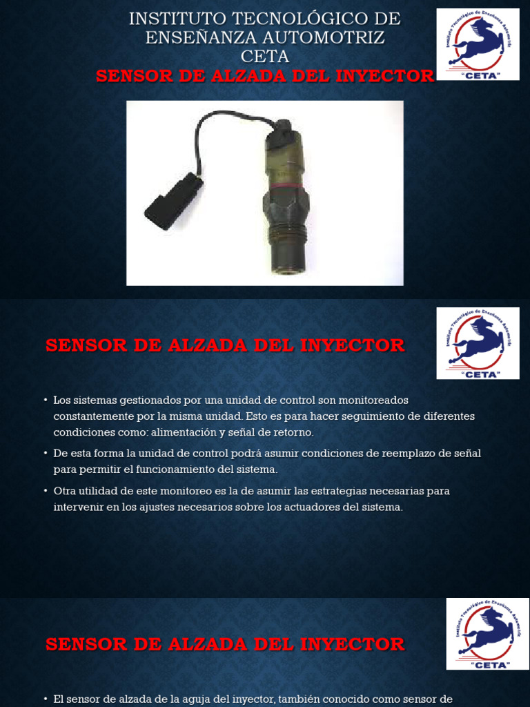 4.1 Bomba Ve-Sensor de Alzada Del Inyector | PDF | Inyección de ...