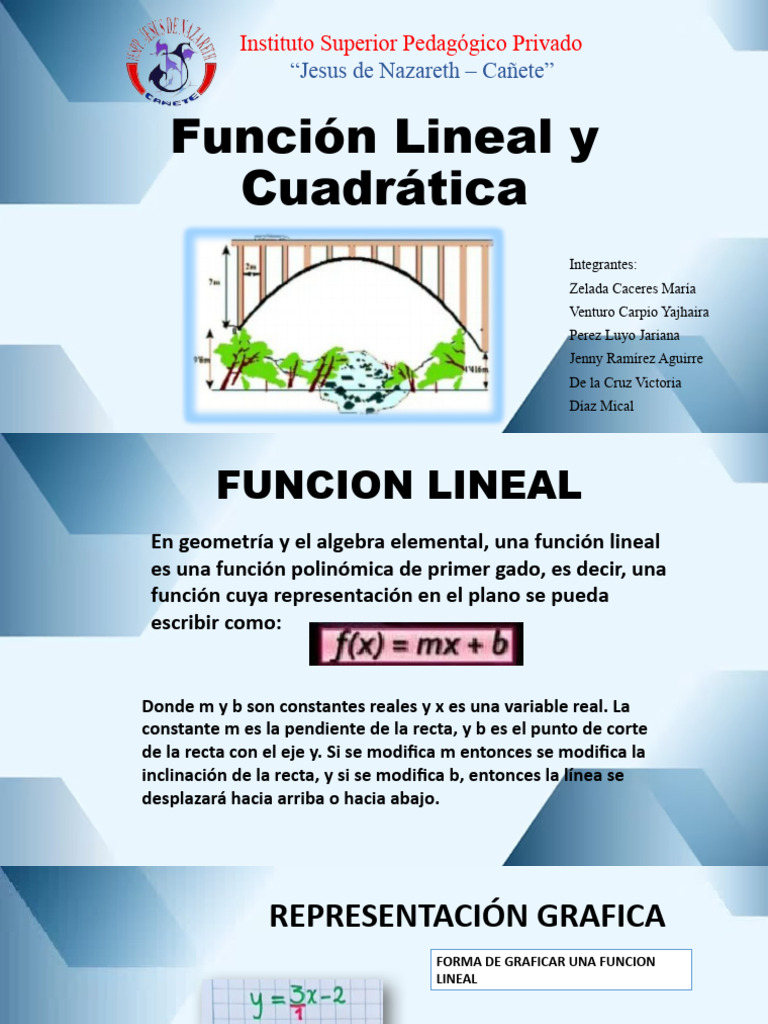 Función Lineal y Cuadrática | PDF