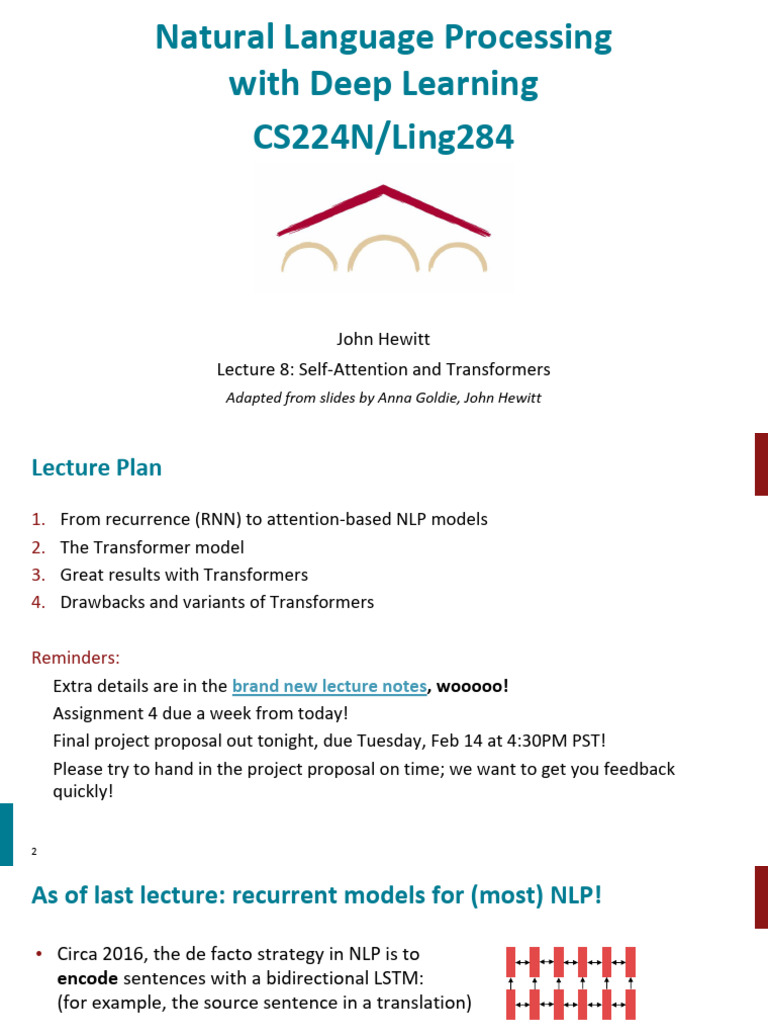XCS224N Module6 Slides | PDF | Computational Neuroscience | Artificial Intelligence
