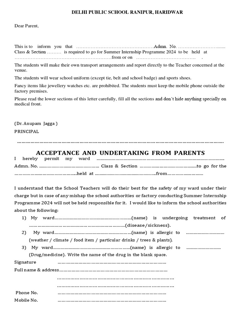 Undertaking Letter | PDF