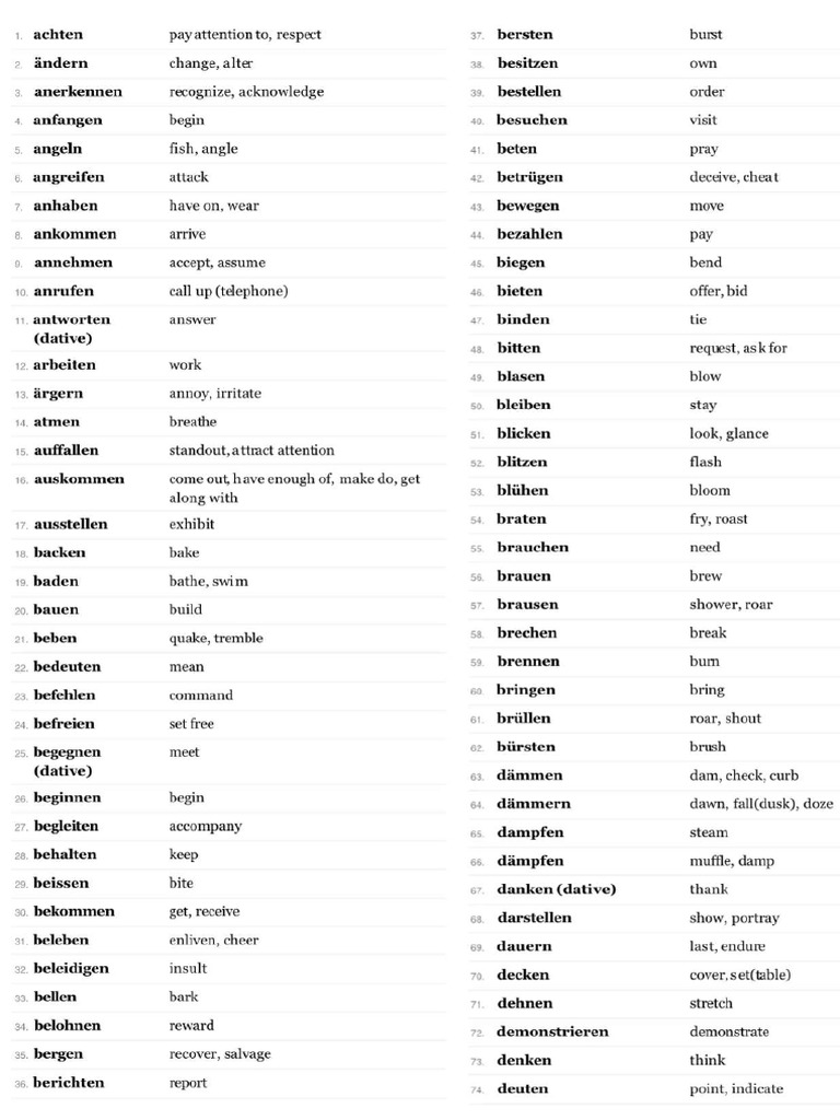 500 Verbs | PDF
