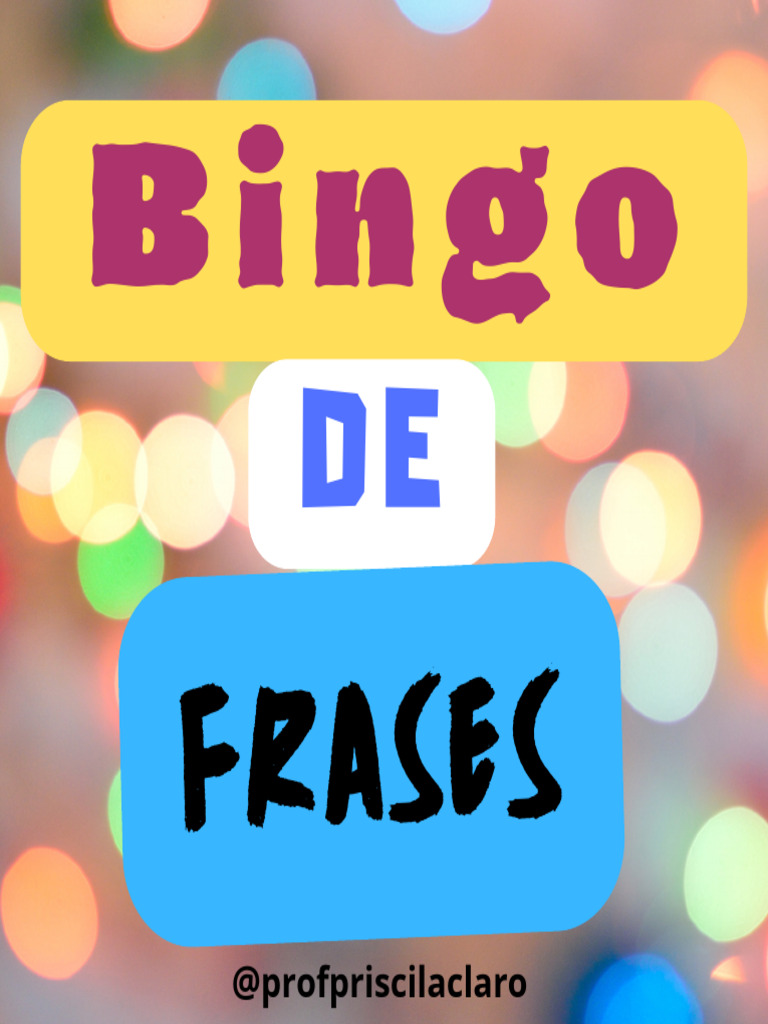 Bingo de Frases - 230915 - 101358 | PDF | Gatos | Felidae