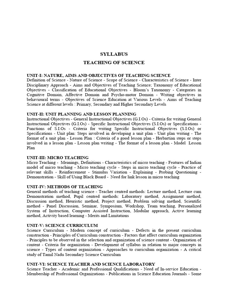 SEM 2 (Teaching Science) | PDF