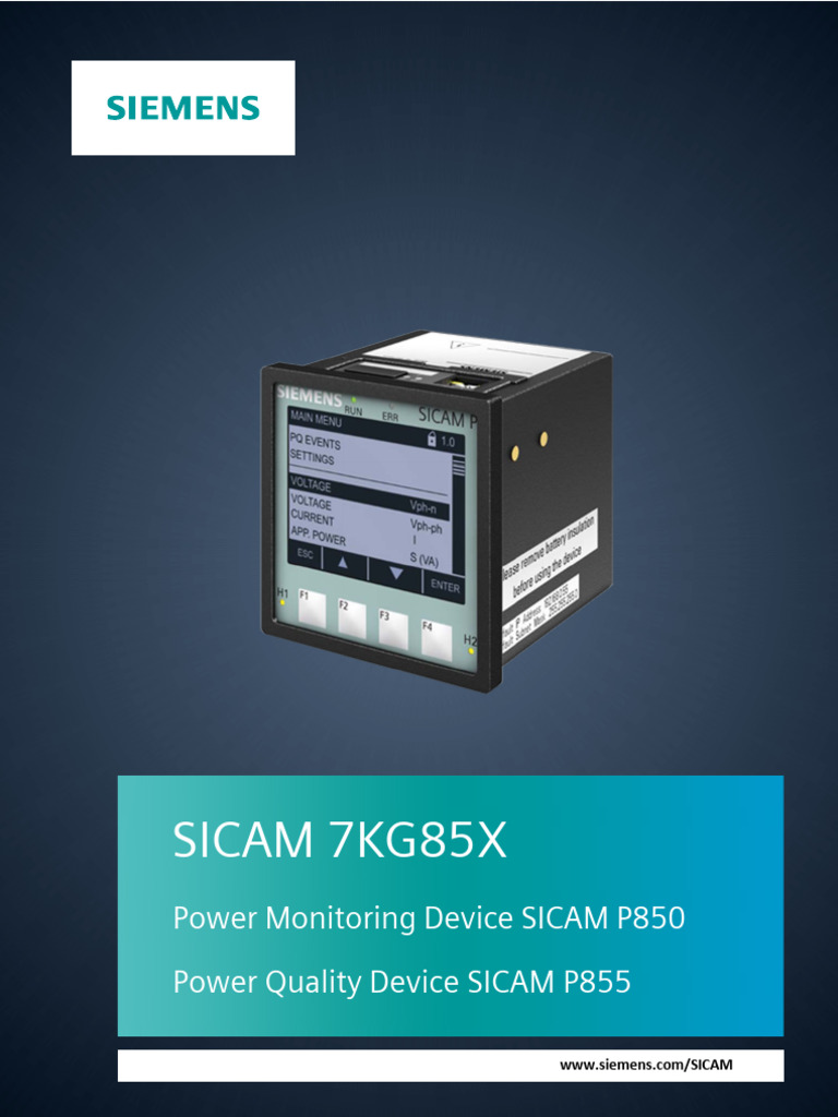 SICAM P85x 7KG85 MAN US 3 | PDF | Internet Explorer | World Wide Web