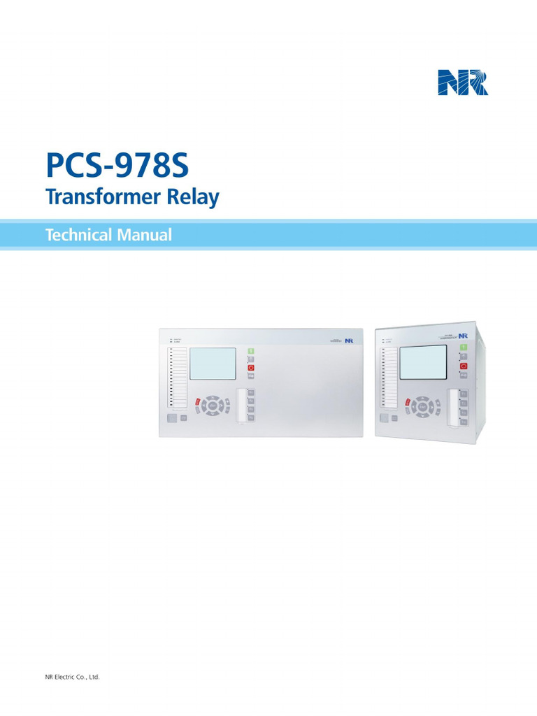 PCS-978S - X - Technical Manual - EN - Overseas General - X - R1.10 ...