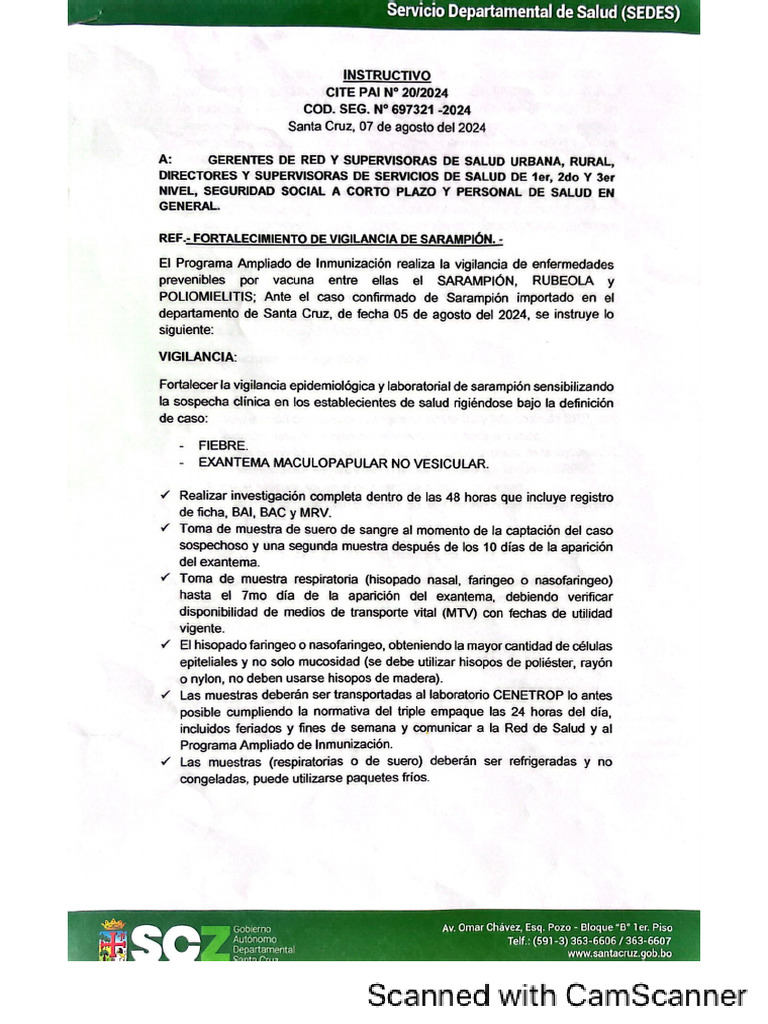 Instructiva No 20 | PDF