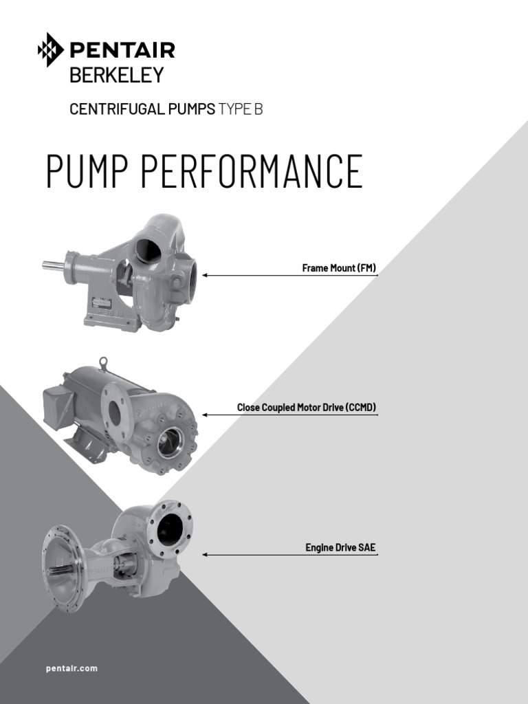 Berkeley by Pentair B Series Pump Curves | PDF | Horsepower | Pump