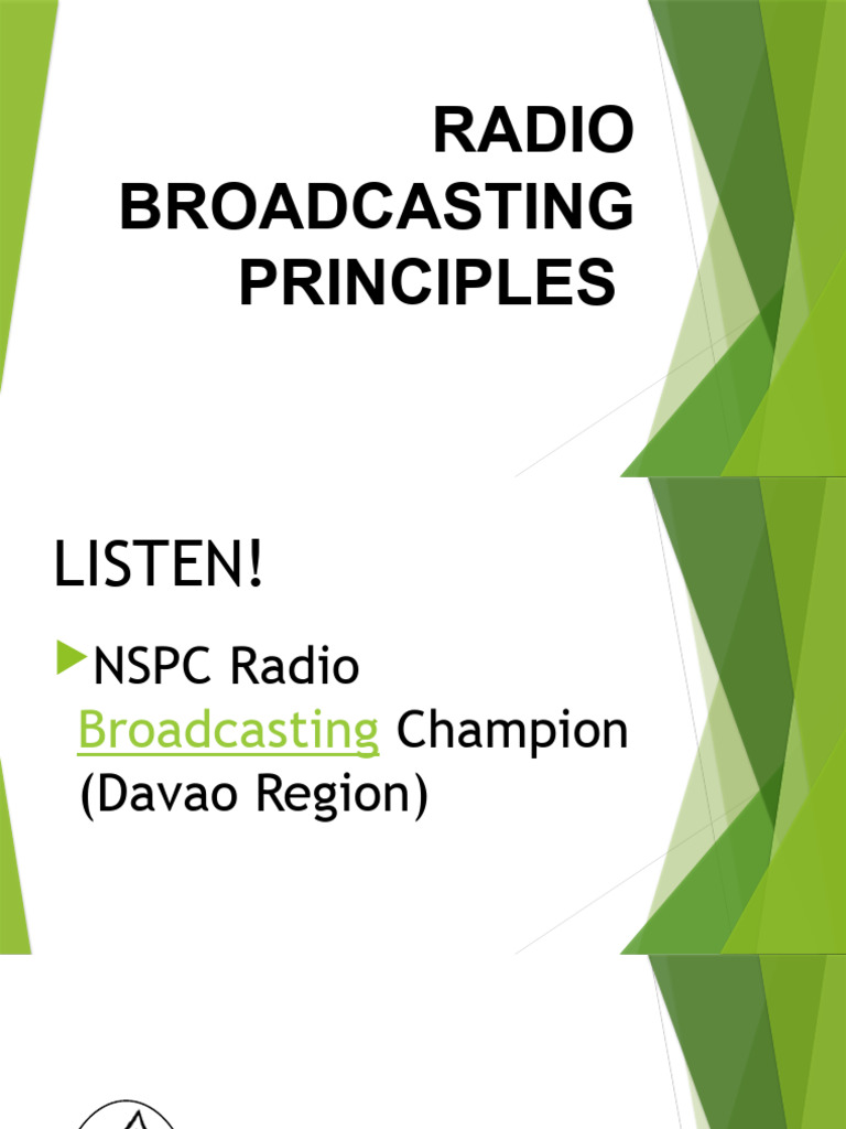 RADIO BROADCASTING PRINCIPLES | PDF | News | Journalism