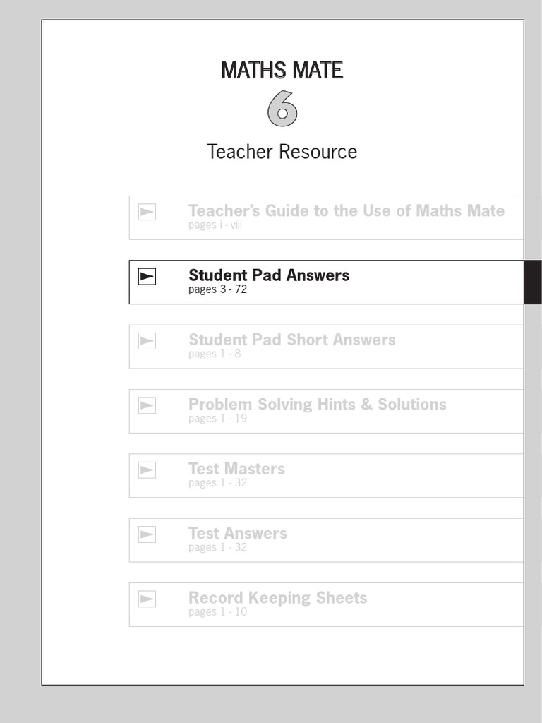Maths Mate Year 6 Teacher Resource | PDF | Decimal | Greenwich Mean Time