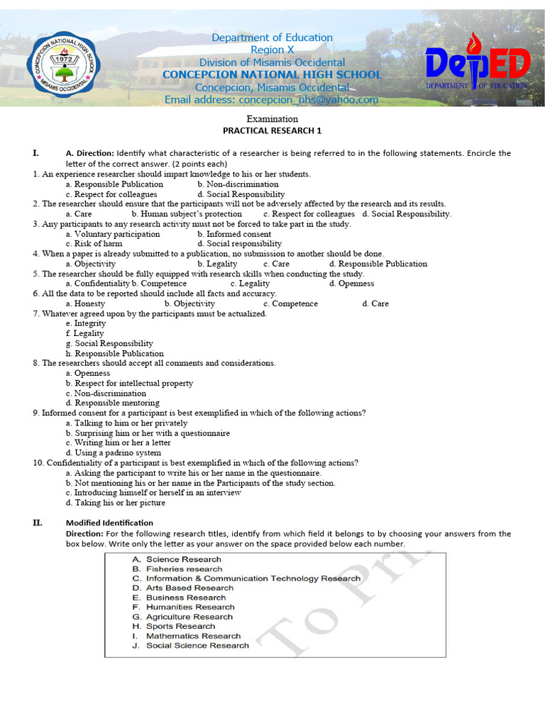 Pr2-Test Questionnaire - New | PDF | Informed Consent