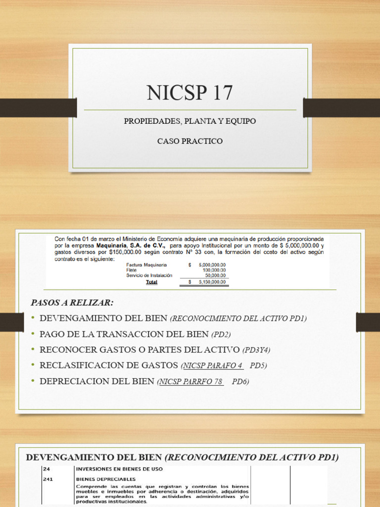 Caso Practico Nicsp 17 | PDF | Negocios | Finanzas y dinero