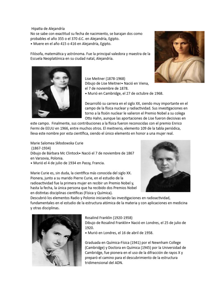 10 Cientificos y Su Biografia | PDF