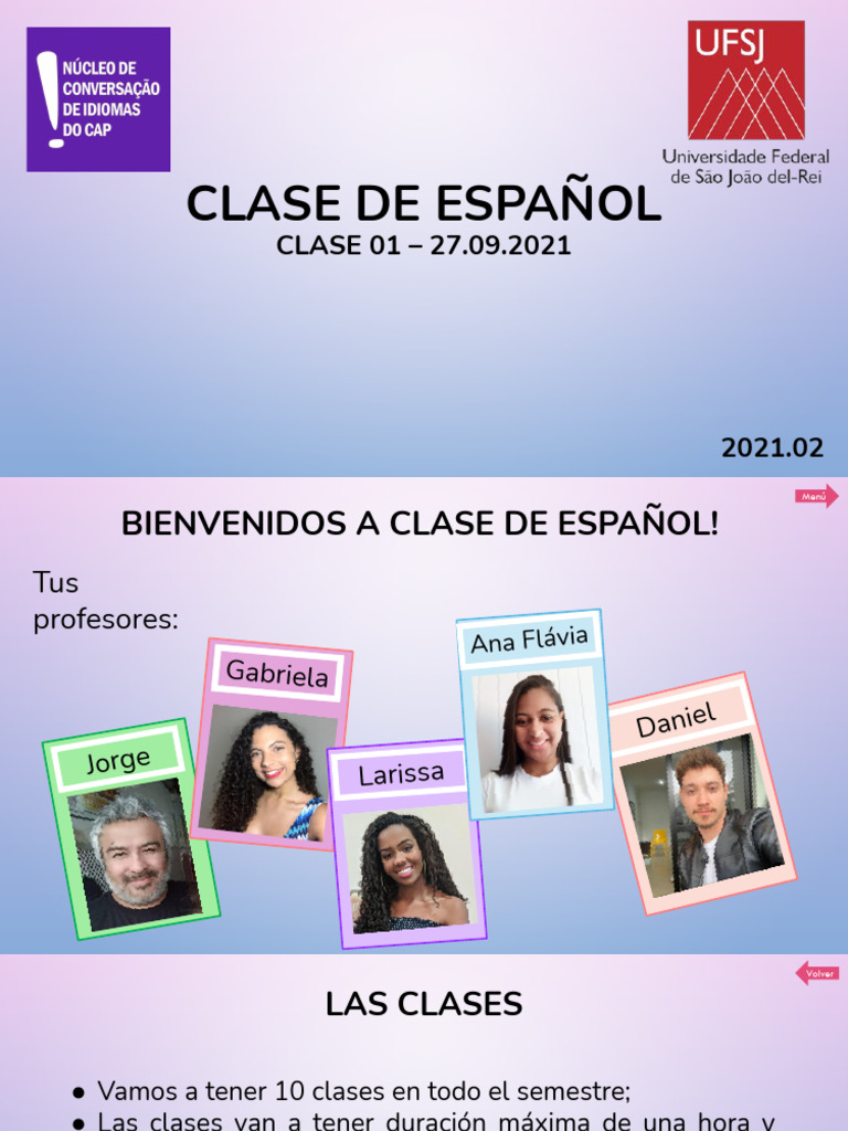Introducción a Clases de Español | PDF