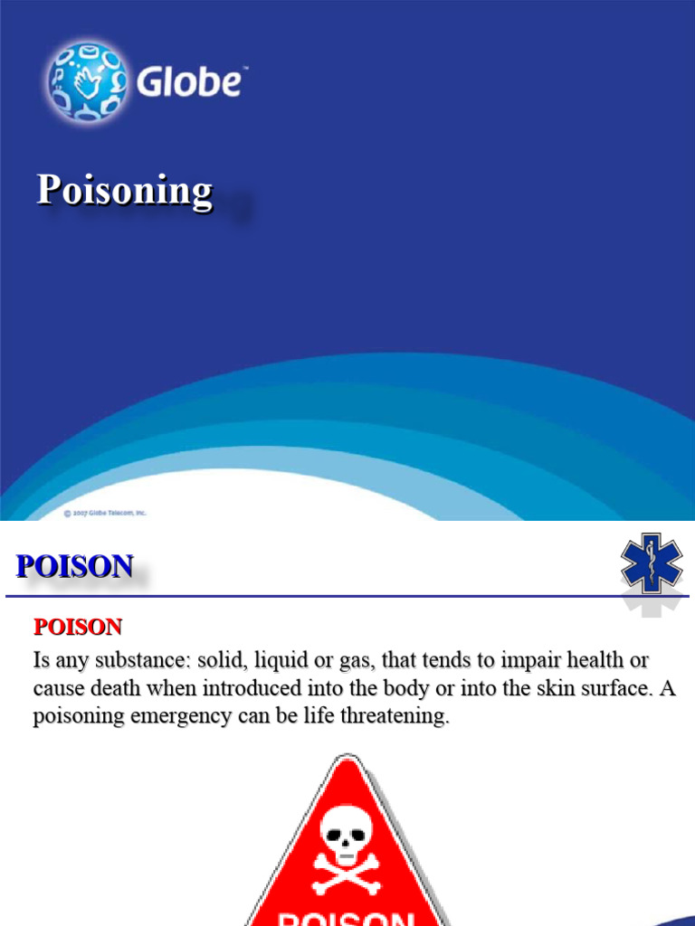 Poisoning | PDF | Poison | Medicine