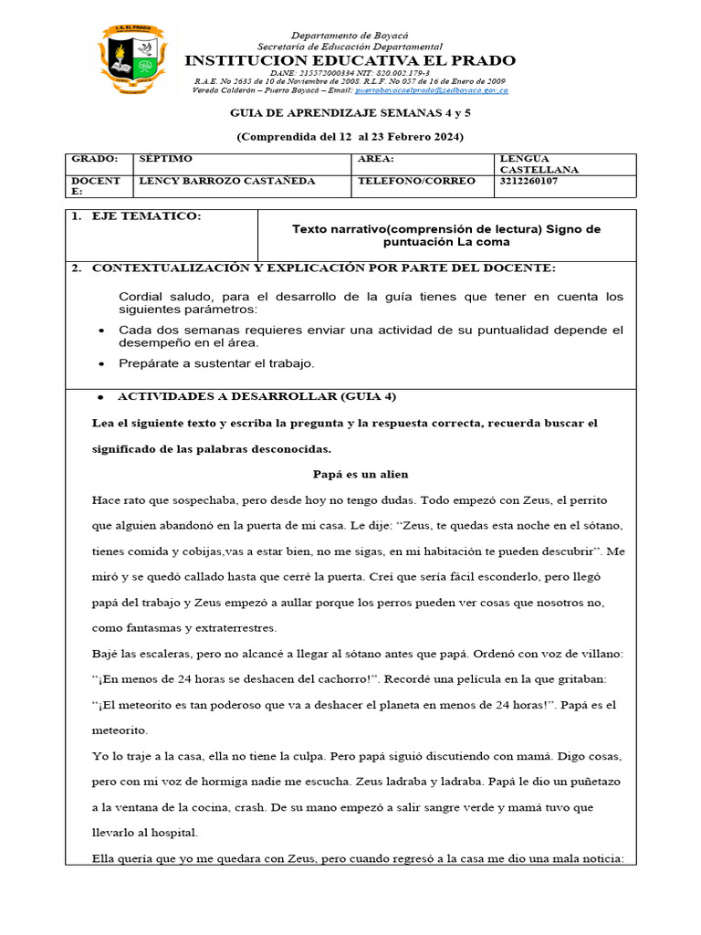 Septimo 4,5guia | PDF