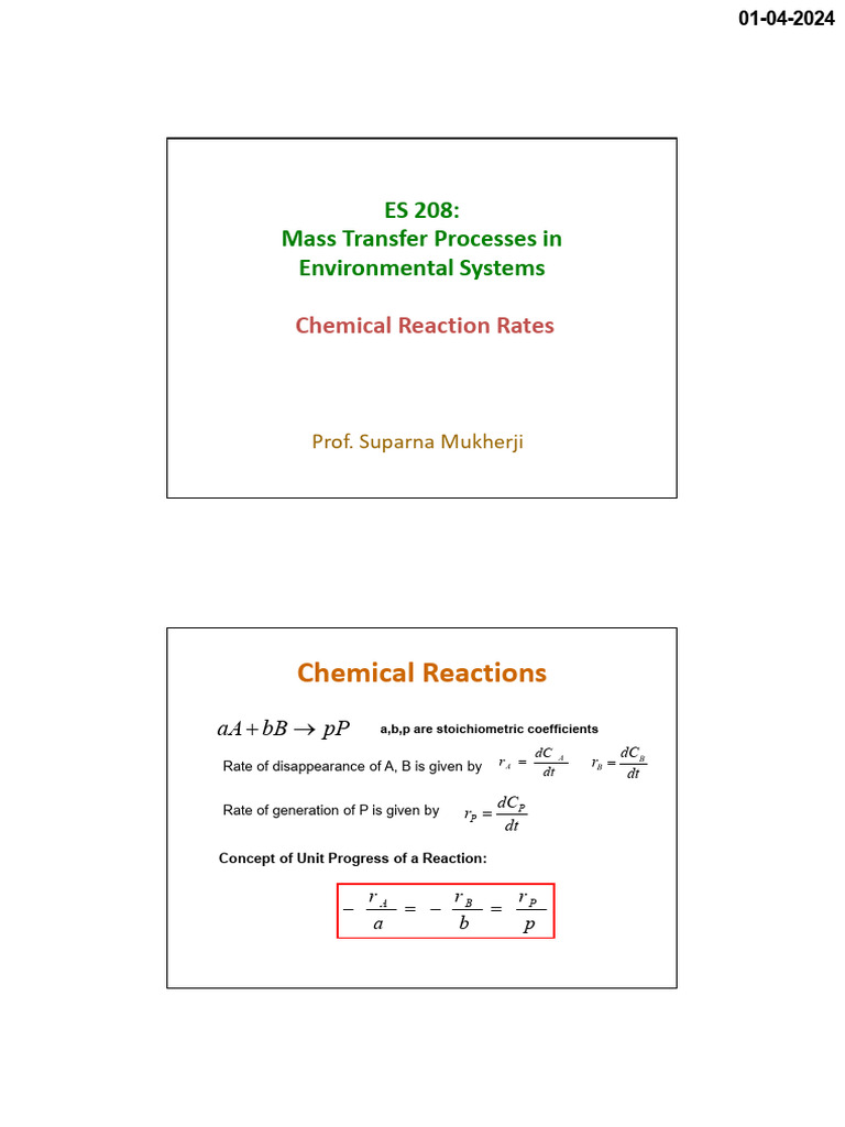 Process Rates | PDF | Reaction Rate | Activation Energy