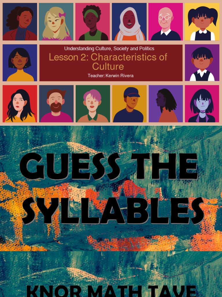 Soc1-Week 1.1-Characteristics of Culture | PDF | Knowledge | Human Communication