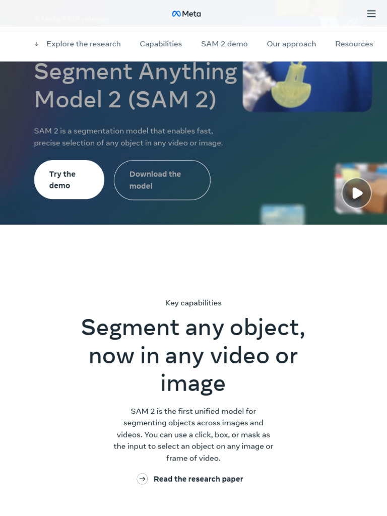 Meta Segment Anything Model 2 1 | PDF | Image Segmentation | Artificial ...