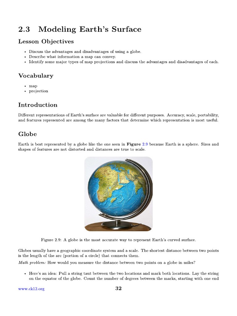 Chapter 2 Unit 3 - Modeling Earth's Surface | PDF