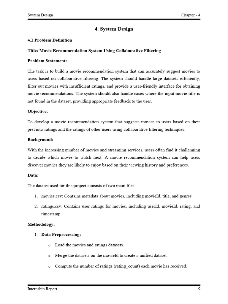 System Design | PDF | Statistical Classification | Machine Learning