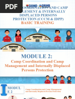 Session 4 - Camp Management Team | PDF | Wash | Internally Displaced Person