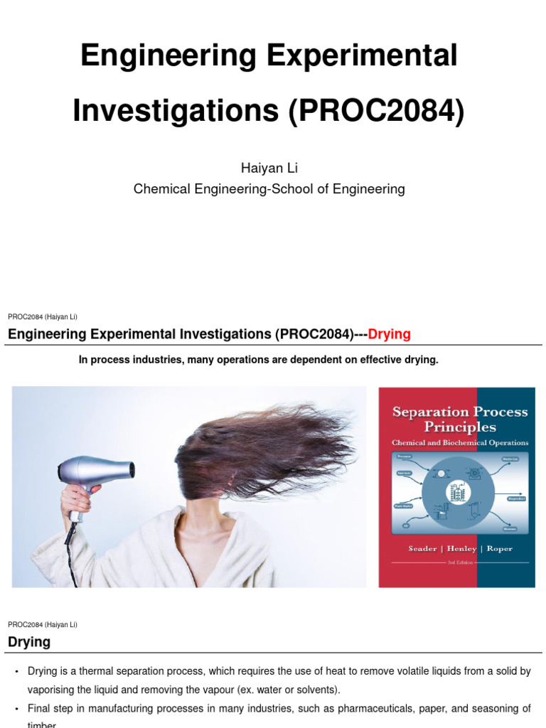 Drying Notes | PDF | Clothes Dryer | Convection