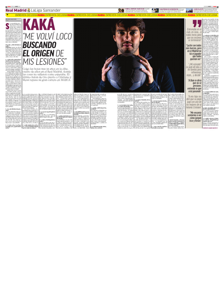 Entrevista a Kaká: Retiro y Legado | PDF | Oración | Asociación ...