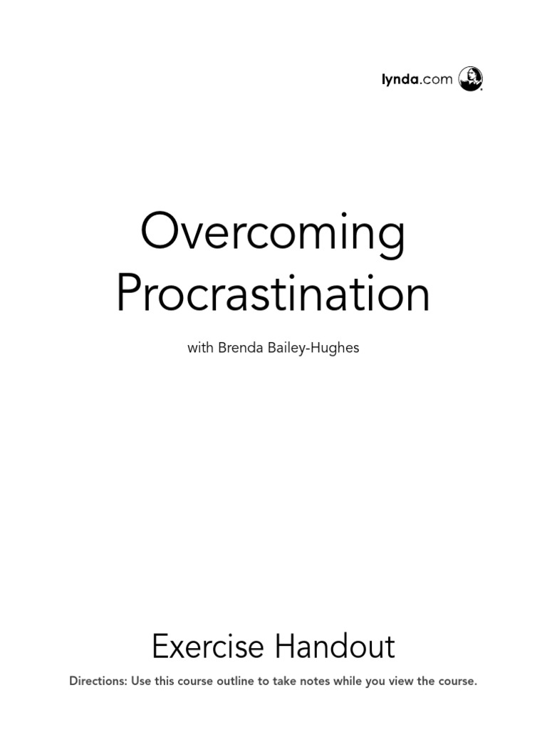 Overcoming Procrastination Strategies | PDF | Professional Skills ...
