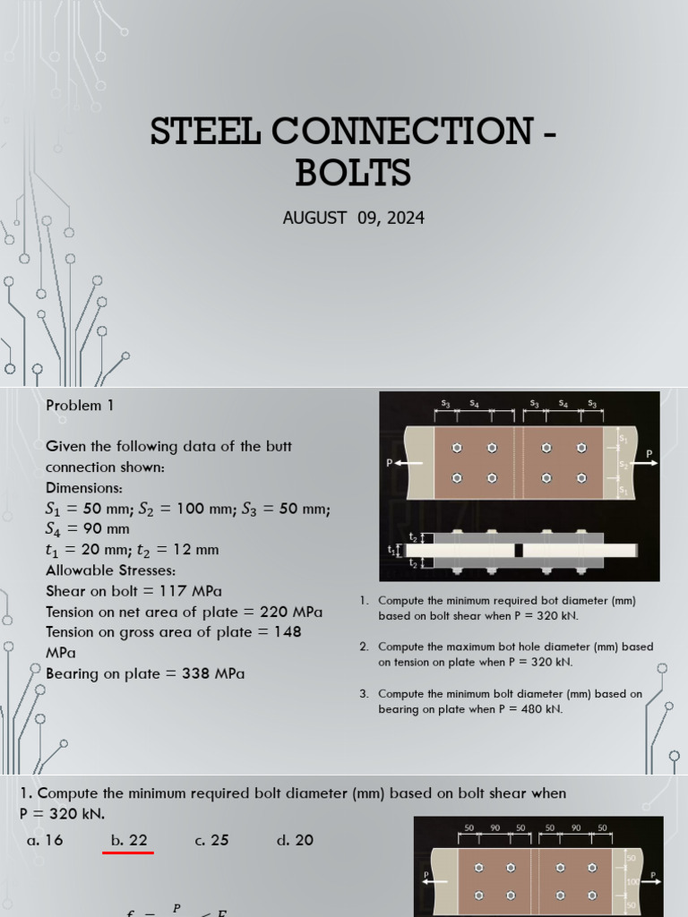 Steel Connection and SRB | PDF | Screw | Beam (Structure)