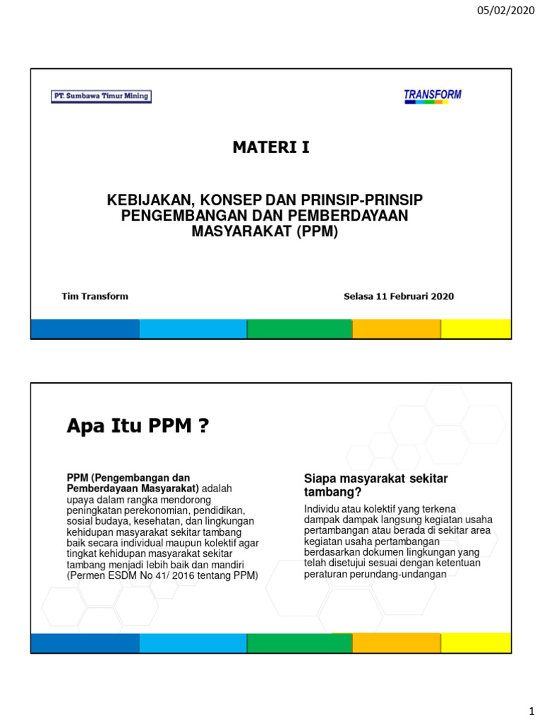 Materi-2_Kebijakan & prinsip PPM | PDF