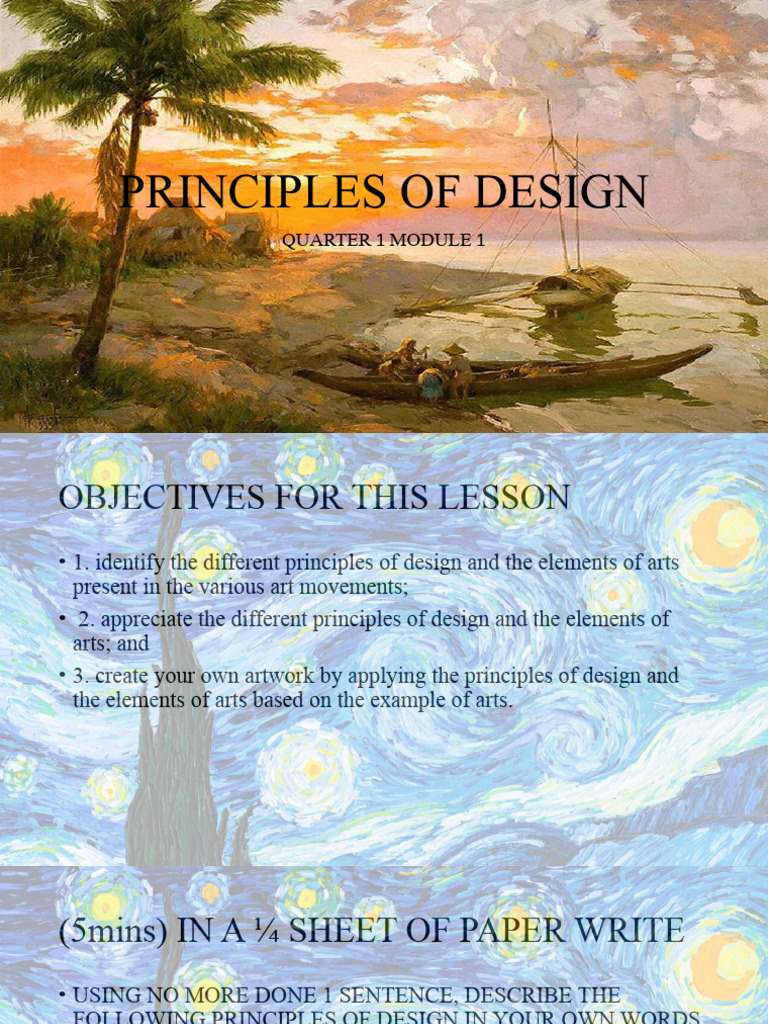 Principles of Design | PDF | Composition (Visual Arts)