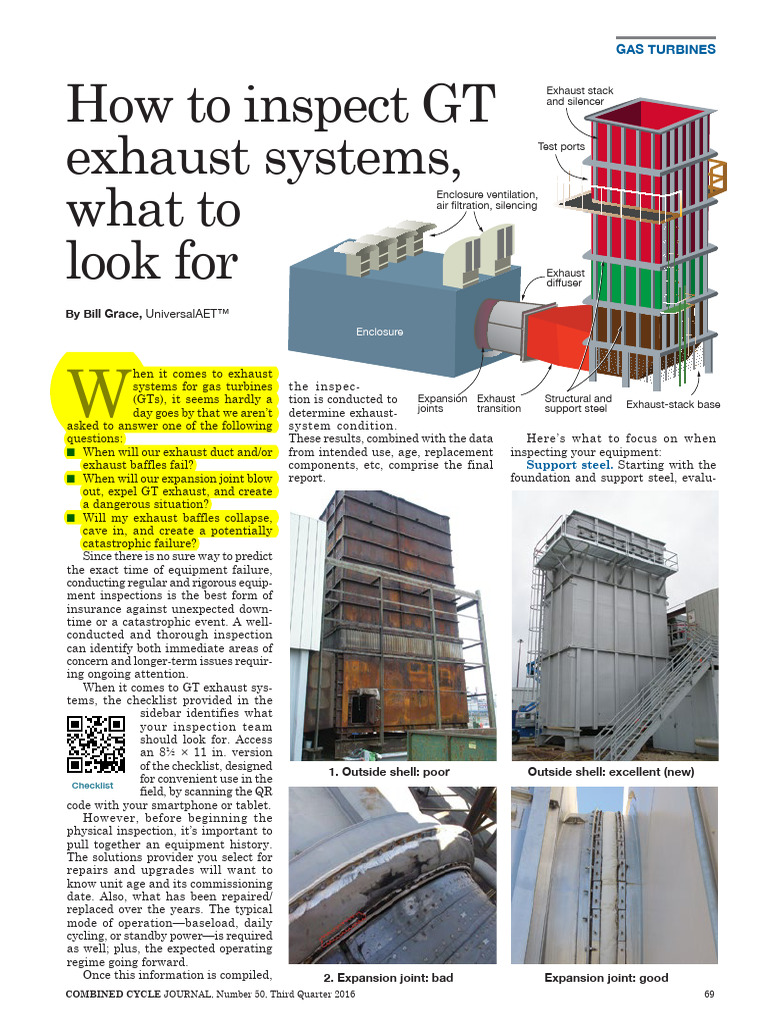 CCJ2016Q3-50 - Inspection of GT Exhaust Systems | PDF | Duct (Flow ...