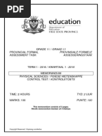 2018 NAT PhySci GR 11 Nov Exam P1 Memo | PDF