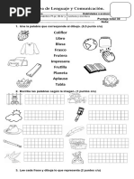 Prueba Grupo Consonantico FR FL | PDF | Artes del Lenguaje y Comunicación