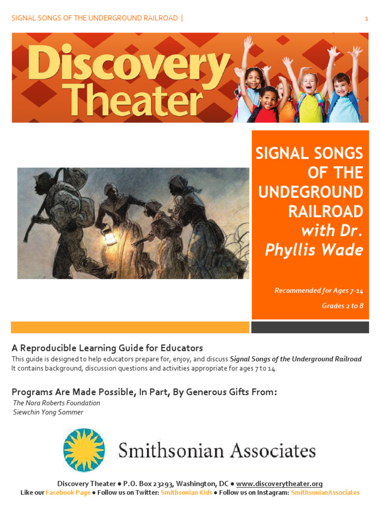 Signal Songs of The Underground Railroad Learning Guide | PDF ...