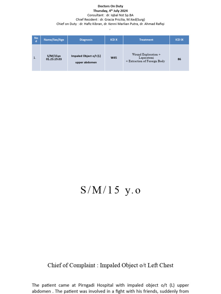 Mekong Impaled Object | PDF | Respiratory Diseases | Health Care